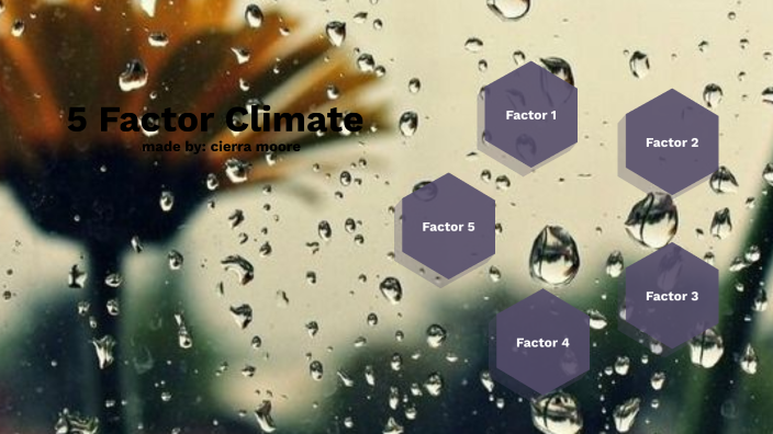 5 factor climate by cierra moore on Prezi
