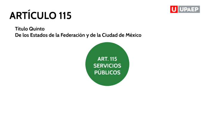 ARTÍCULO 115 DE LA CONSTITUCIÓN POLÍTICA DE LOS ESTADOS UNIDOS ...