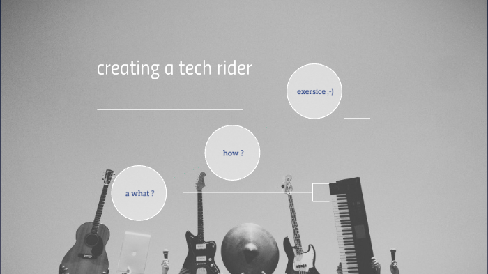 Creating a tech rider by Dennis Spee on Prezi