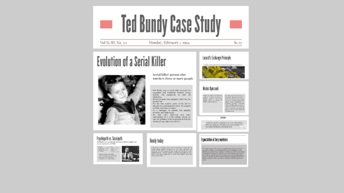 Ted Bundy Case Study by Brianna Stevens on Prezi