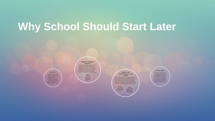 Why School Should Start Later by Esther Wang on Prezi