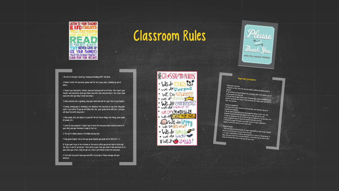 Classroom Rules by G PS on Prezi