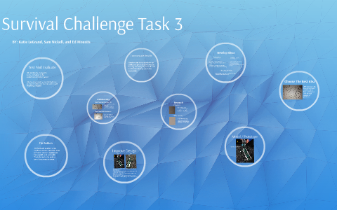 Survival Challenge Task 3 by Katie LeGrand on Prezi