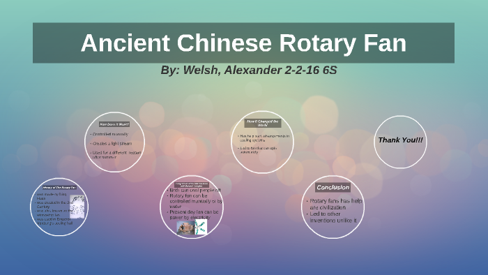 Ancient Chinese Rotary Fan by Alexander Welsh on Prezi