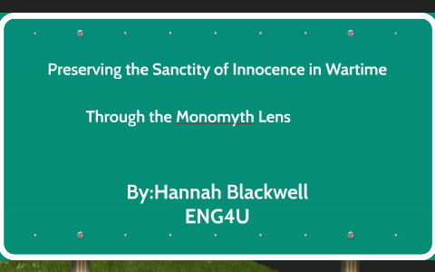 Preserving the Sanctity of Innocence in Wartime by Hannah Blackwell on ...