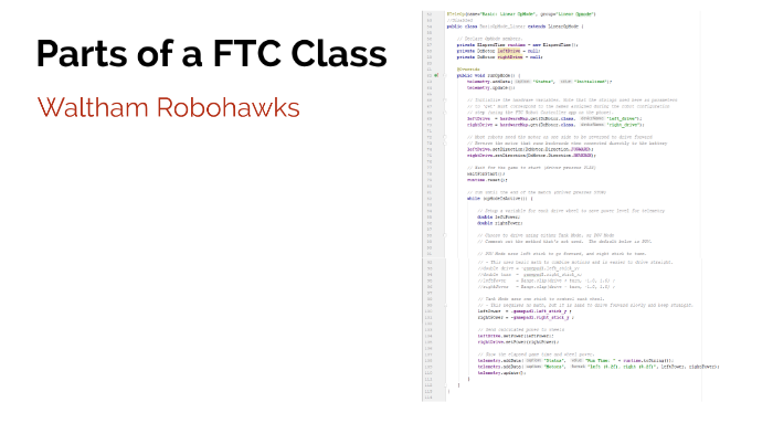 Parts of FTC Class by Aman H. on Prezi