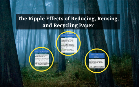 The Ripple Effects of Reducing, Reusing, and Recycling Paper by on Prezi
