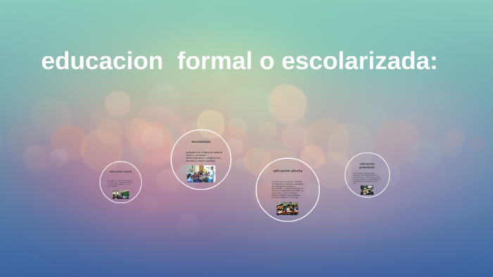 educacion formal o escolarizada: by nallely avila on Prezi