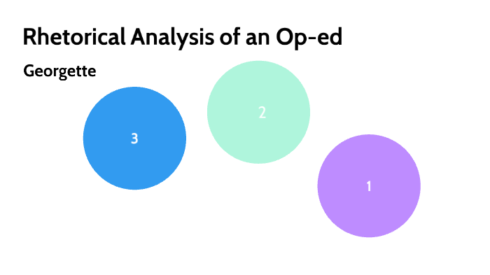 Rhetorical Analysis of an Op-ed by Georgette Riziki on Prezi
