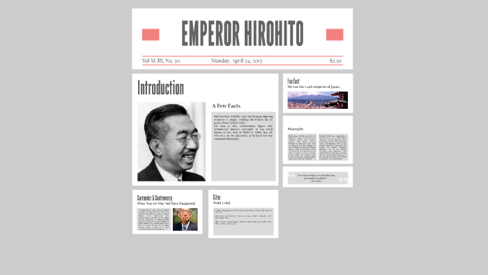 EMPEROR HIROHITO by Bruce Batson on Prezi