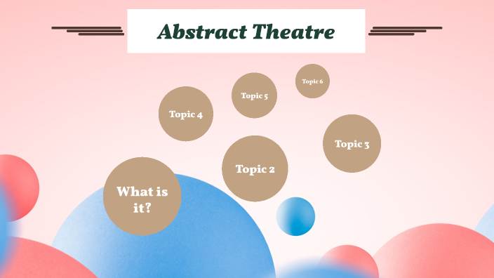 Drama Abstract theatre by Anjali Kumar Das on Prezi