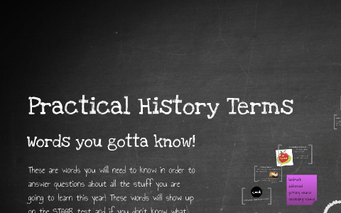 Practical History Terms- These are words you will need to k by Julie ...