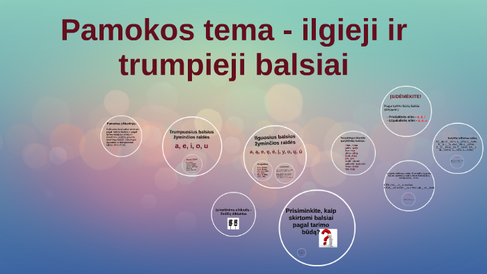 Ilgieji ir trumpieji balsiai by Jolanta Kavoliene on Prezi