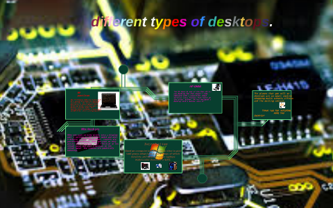 different types of desktops. by zeeshan mohammed