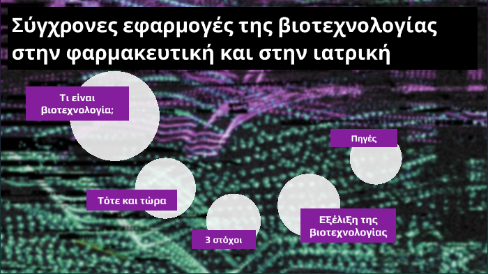 Σύγχρονες εφαρμογές της βιοτεχνολογίας στην φαρμακευτική και στην ...