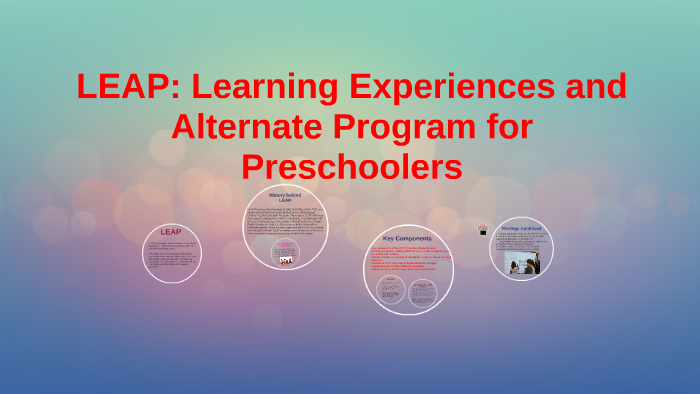 LEAP: Learning Experiences and Alternate Program for Prescho by Laura ...