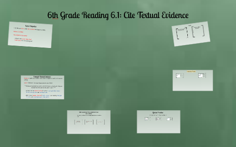 6th Grade Cite textual Evidence by Paul Turner II on Prezi