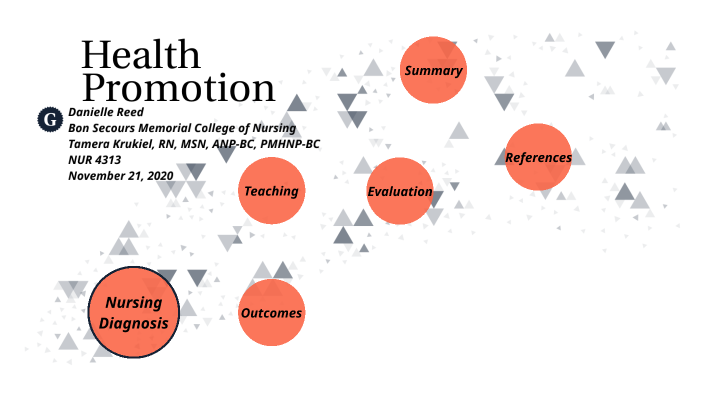 Health Promotion Presentation by Danielle Reed on Prezi
