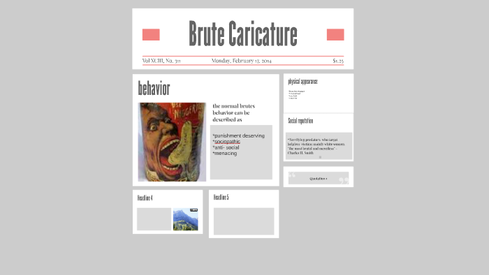 Brute Caricature by deaudrienne keith on Prezi