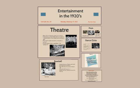 Entertainment in the 1920's by Alexis Gandara on Prezi