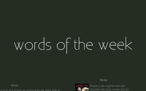 WOW (Word Of the Week) by haley o on Prezi