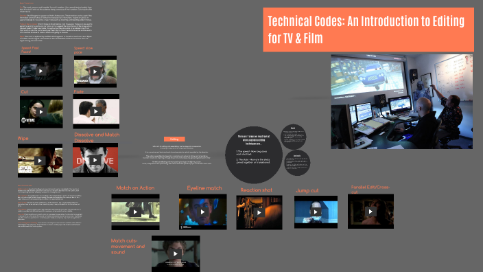 Technical Codes: An introduction to Tv & Film Editing by Rachael Riley ...
