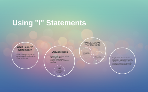 Using I Statements by Jessica Tatum on Prezi