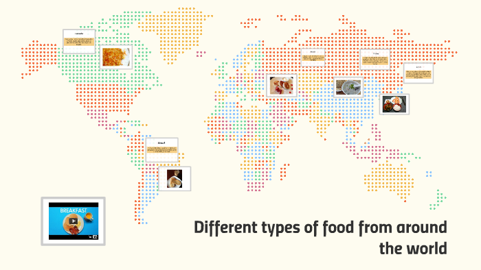 Different types of food from around the world by Rysia Rysia