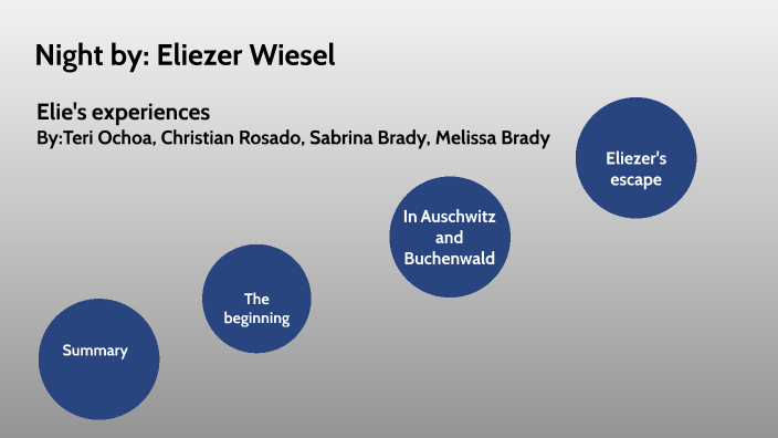 Night by: Elie Weisel by Melissa Brady on Prezi
