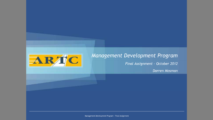 ARTC Management Development Program by Darren Mosman on Prezi