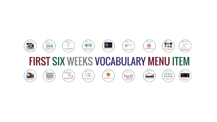 FIRST SIX WEEKS VOCABULARY by R R on Prezi