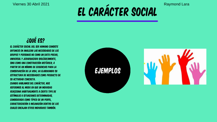 El carácter social by Raymond Lara on Prezi