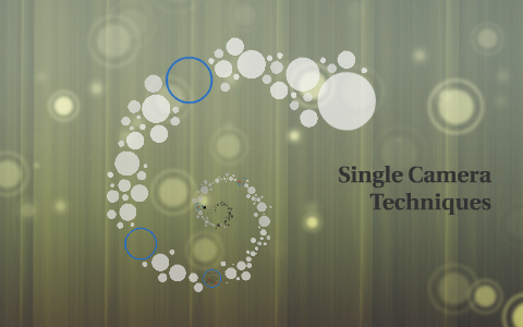 Introduction to single camera techniques by Declan Jones