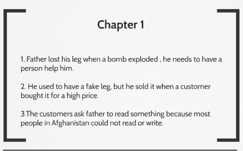 The Breadwinner Timeline by jamal hairston on Prezi