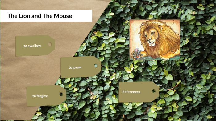 the lion and the mouse-words by Merve Hatipoğlu on Prezi