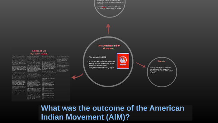 What was the outcome of the American Indian Movement (AIM)? by Rebecca ...