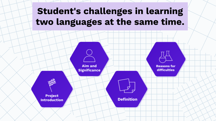 student's challenges in learning two languages at the same time. by ...