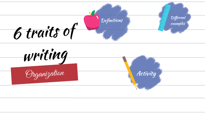 6 traits of writing- Organization by Alisha Wright on Prezi