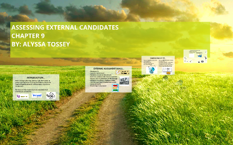 ASSESSING EXTERNAL CANDIDATES by on Prezi