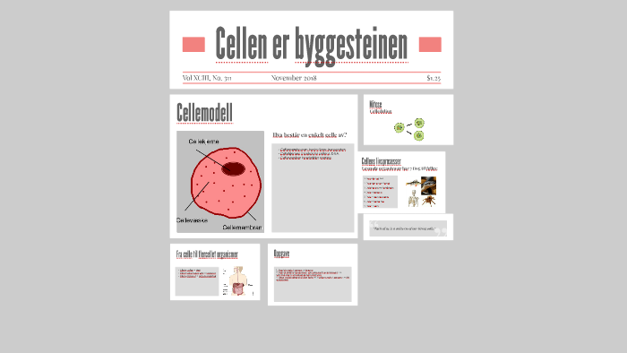 Cellen er byggesteinen by Line Andreassen on Prezi