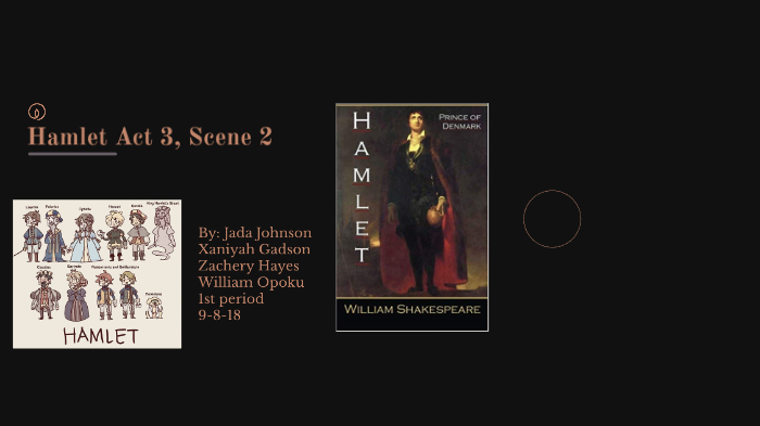 Hamlet Act 3, Scene 2 by Jada Johnson on Prezi
