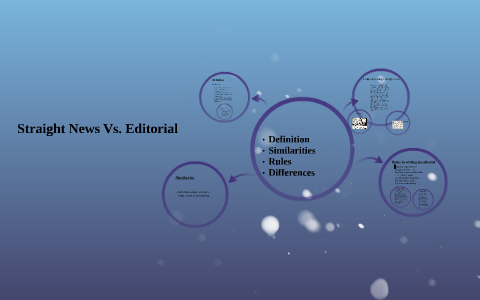 Straight News Vs. Editorial by King Duque on Prezi