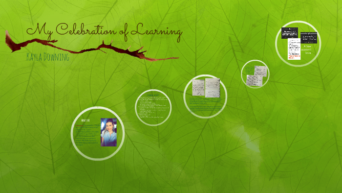 My Celebration of Learning by Kayla Downing on Prezi