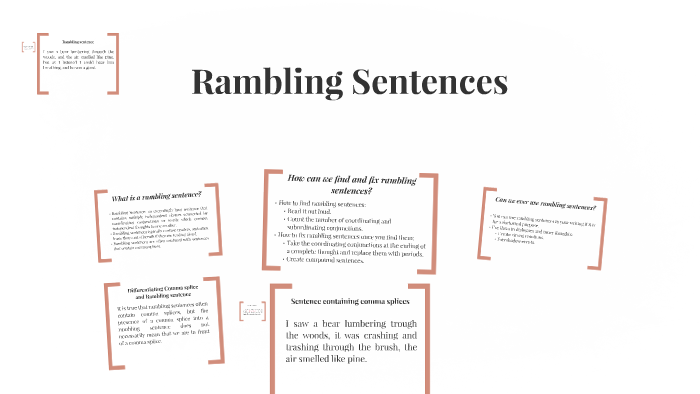 Rambling Sentences by Eduardo López on Prezi