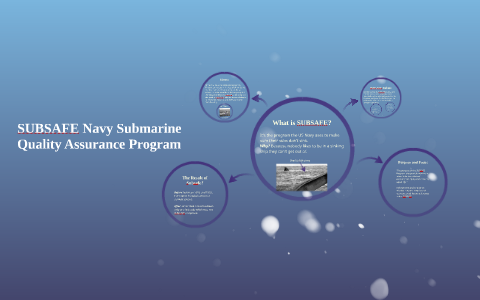 SUBSAFE Navy Submarine Quality Assurance Program by Christian Strachan ...