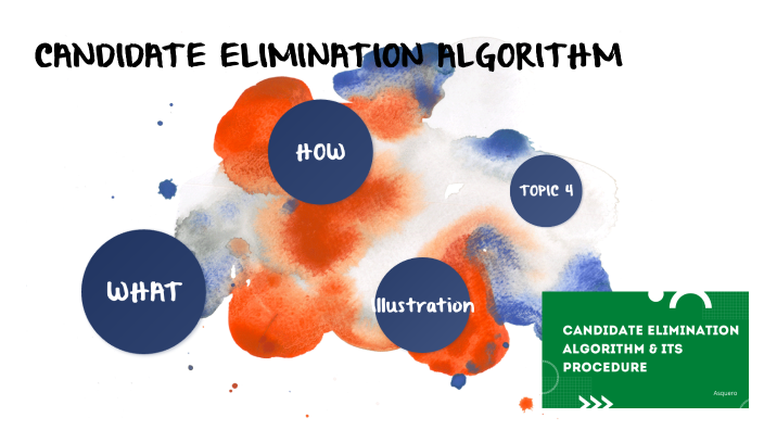 Candidate Elimination Algorithm by TANUJA KAYARGA CS&E on Prezi