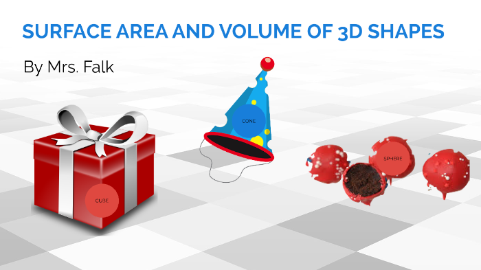 Surface Area and Volume for 3D Shapes by Stacy Falk on Prezi