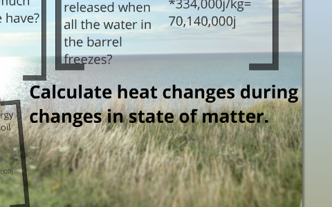 Calculate heat changes during changes in state of matter. by Nick ...