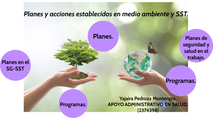PLANES Y ACCIONES EN MEDIO AMBIENTE Y SST by Yajaira Pedroza on Prezi