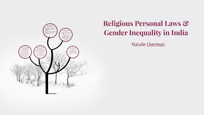 Religious Personal Laws & Gender Inequality in India by Natalie Overman ...